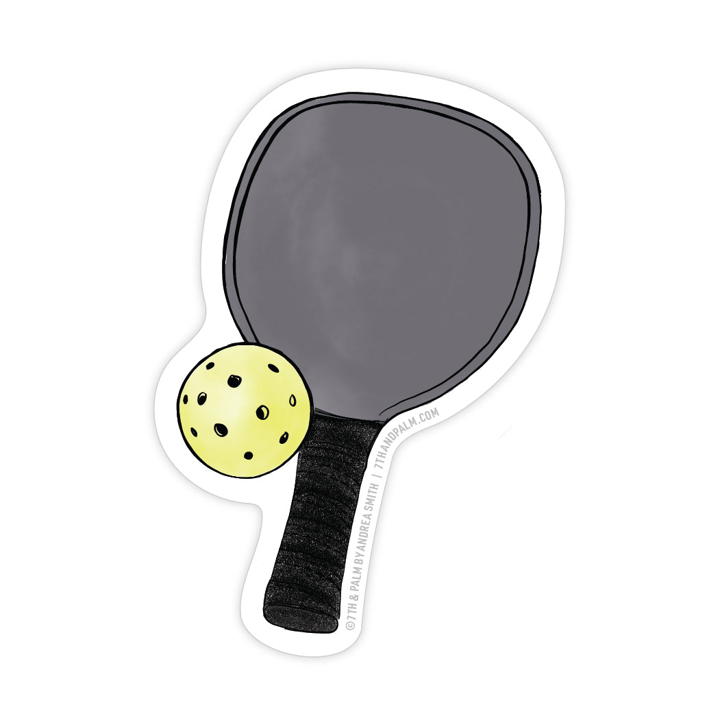 Pickleball Paddle Vinyl Sticker | 7th & Palm by Andrea Smith