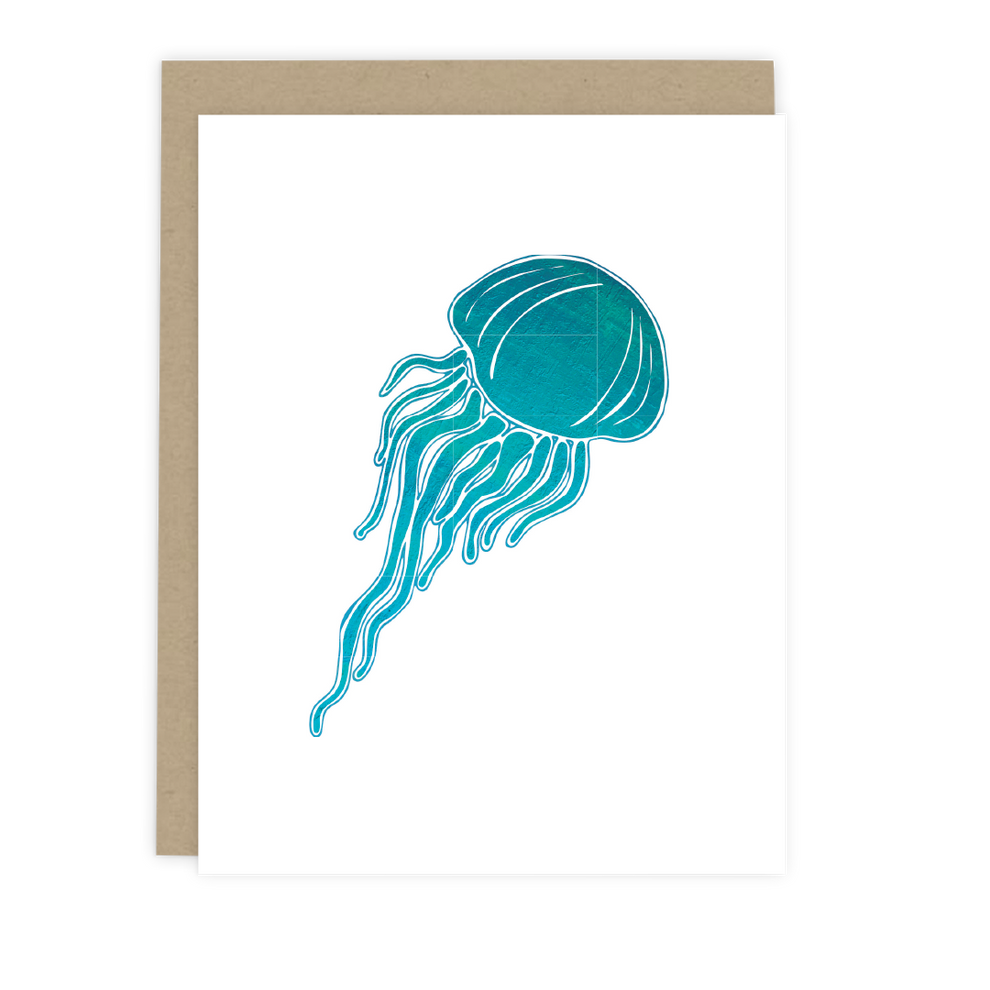Jellyfish Note Cards from 7th & Palm - Coastal Stationery