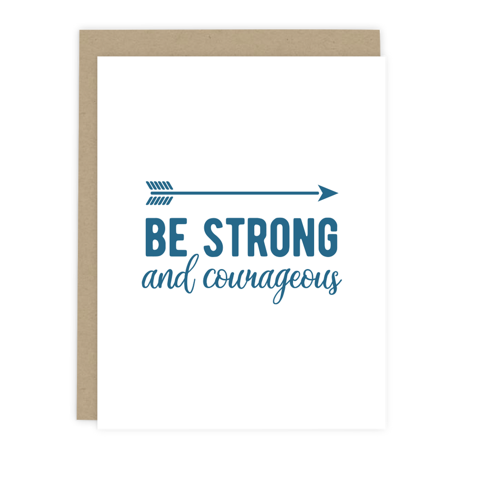 Be Strong Note Card from 7th & Palm - Inspirational Note Cards