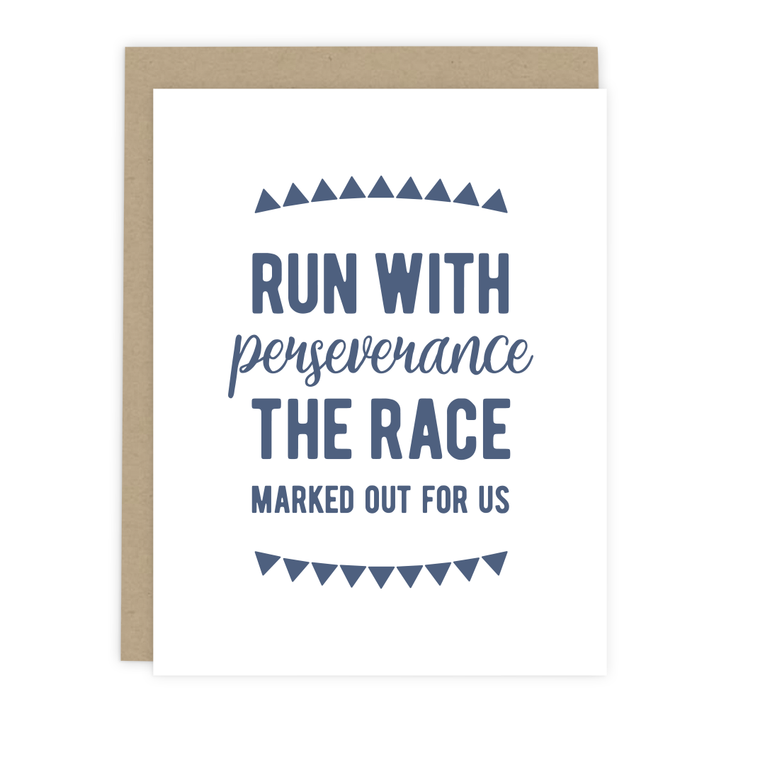 Run the Race Note Card from 7th & Palm - Inspirational Note Cards