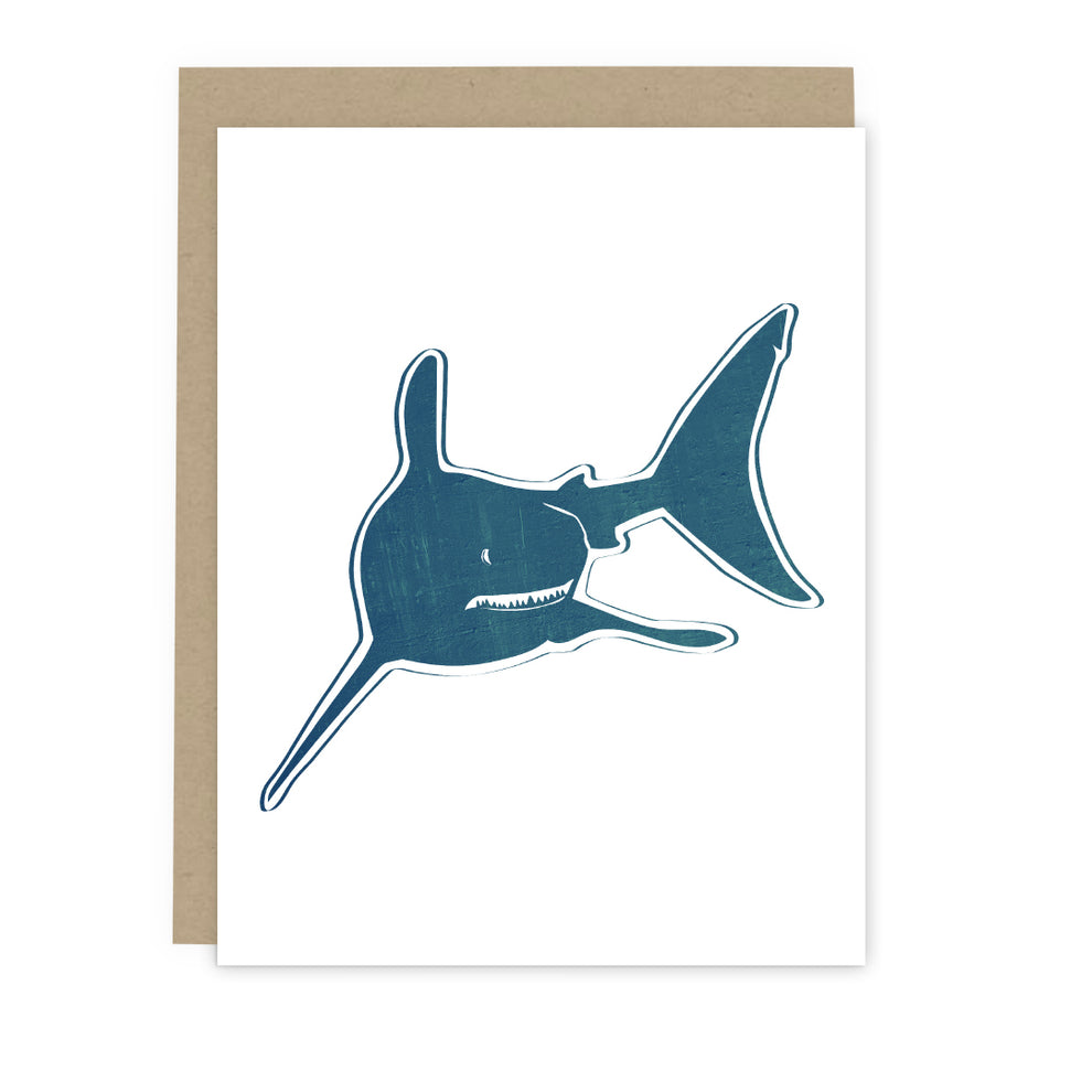 Shark Greeting Card from 7th & Palm - Coastal Stationery – 7th & Palm, LLC